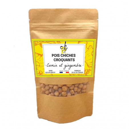 Pois chiches croquants au cumin et gingembre - 90g || Comptoir François